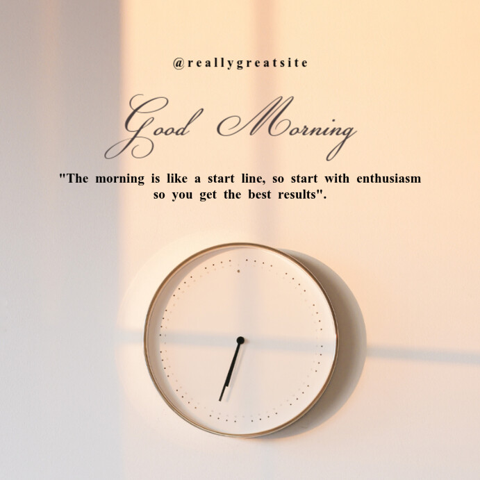 Good Morning Instagram Post Template | PosterMyWall