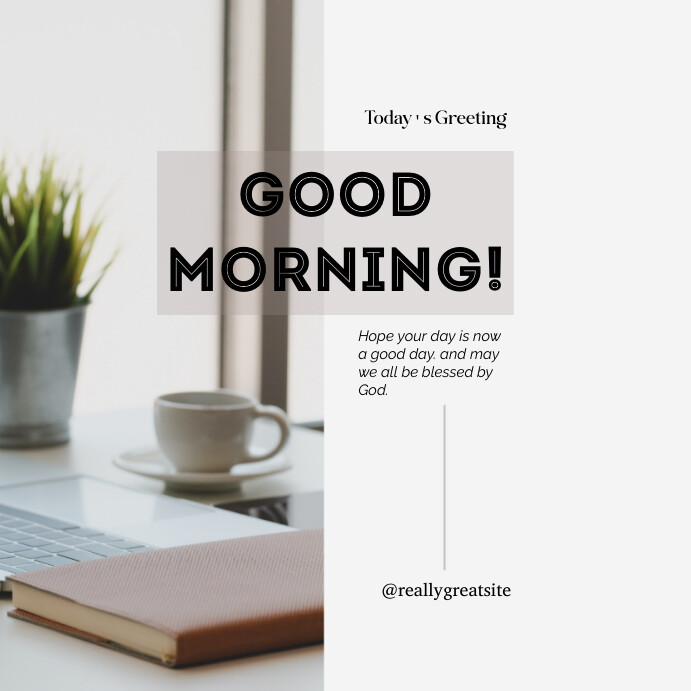 Modèle good morning instagram post | PosterMyWall