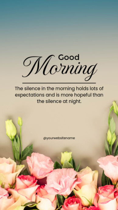 Good Morning Instagram Story Template | PosterMyWall
