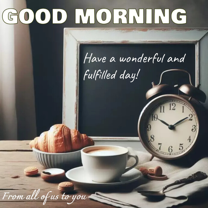 Modèle Good morning message flyer template | PosterMyWall