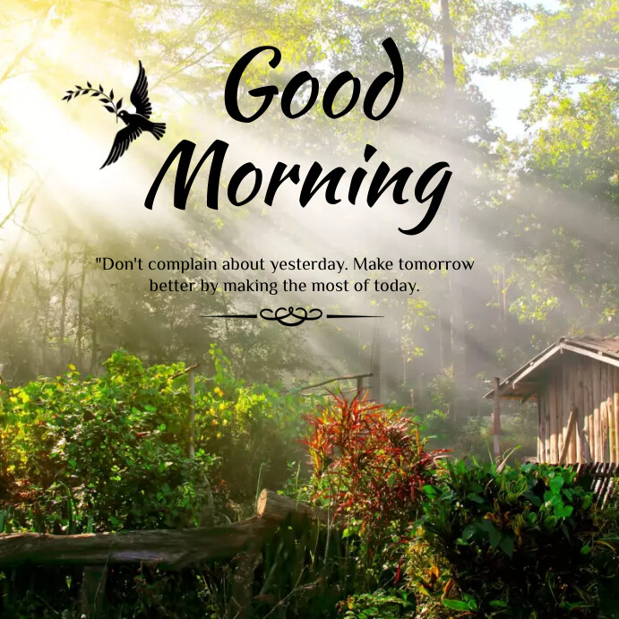 Plantilla de Good morning online greetings Card | PosterMyWall