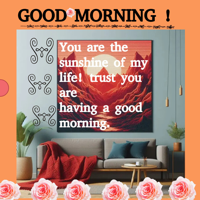 Plantilla de Good morning post | PosterMyWall