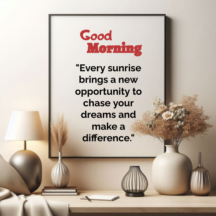 Plantilla de Good morning post | PosterMyWall