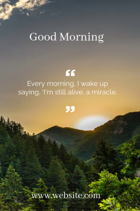 Good Morning Poster Templat | PosterMyWall