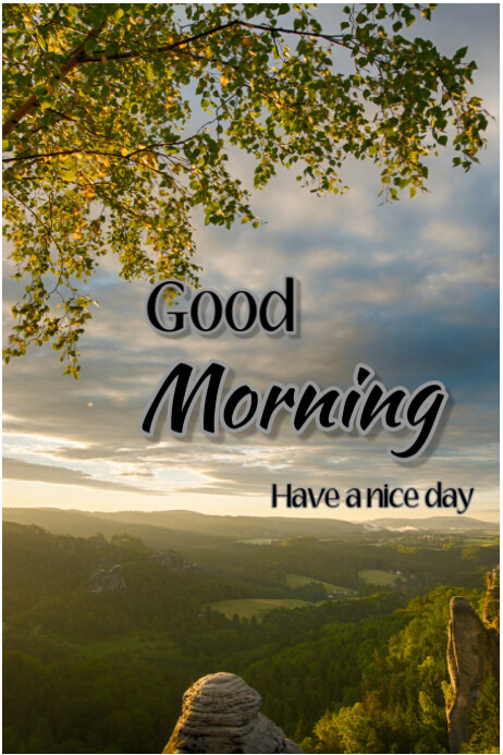 Good Morning poster Modelo | PosterMyWall