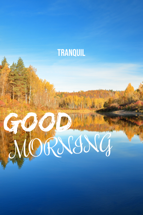 Good morning poster Template | PosterMyWall