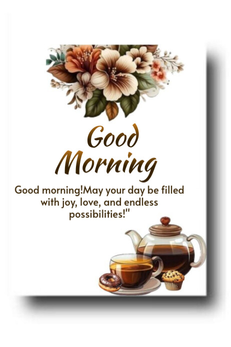 Good Morning Poster Template 2025 | PosterMyWall