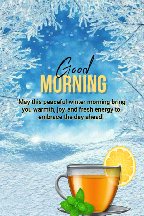 Good Morning Poster Template 2025 | PosterMyWall