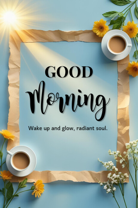 Copy of Good Morning Poster Template. | PosterMyWall