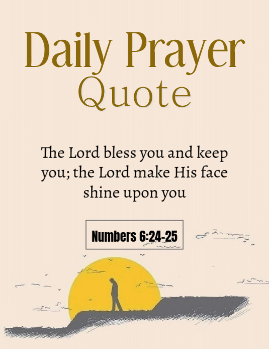 Good morning prayer quote flyer template | PosterMyWall
