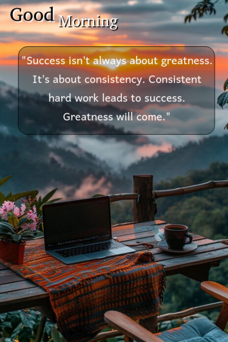 good morning quote Template | PosterMyWall