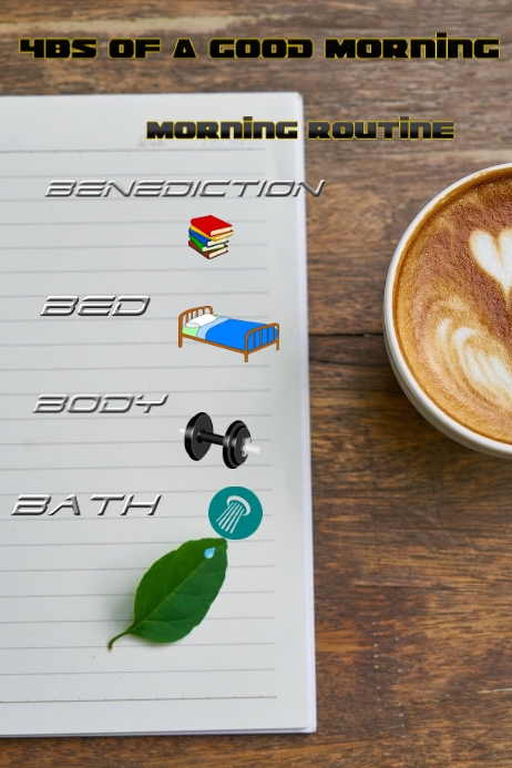 Plantilla de De Rutina de Buenos Días | PosterMyWall