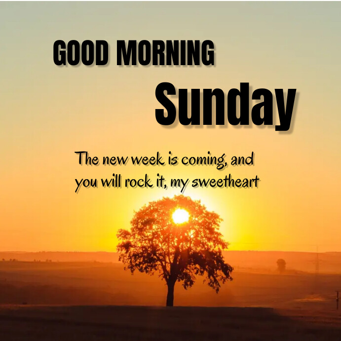 Good morning Sunday Instagram post Template | PosterMyWall