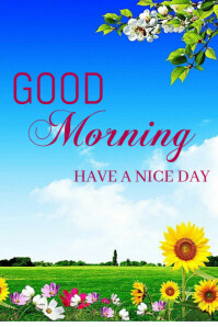 Good morning poster Template | PosterMyWall