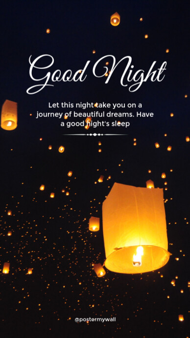 Good Night Template | PosterMyWall