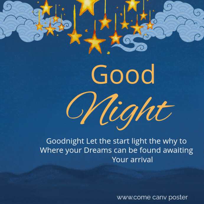 Good night Template | PosterMyWall