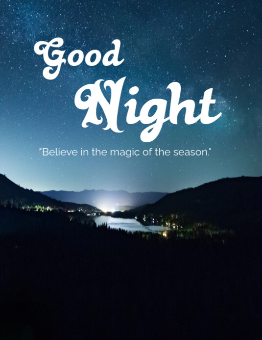 Copy of Good night | PosterMyWall