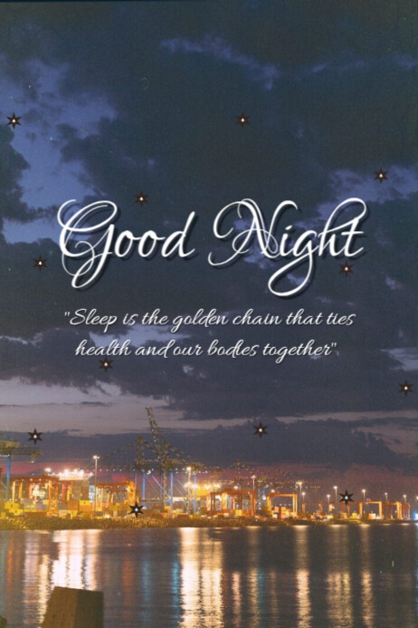 Good night Template | PosterMyWall