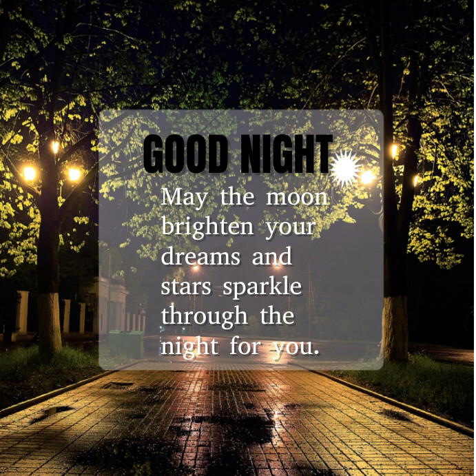 Good Night Template | PosterMyWall