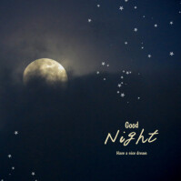 Good Night Template | PosterMyWall