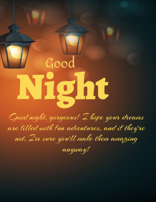 Good Night Template | PosterMyWall