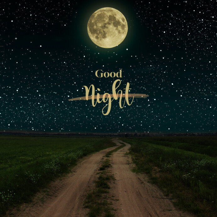 Good Night Template | PosterMyWall