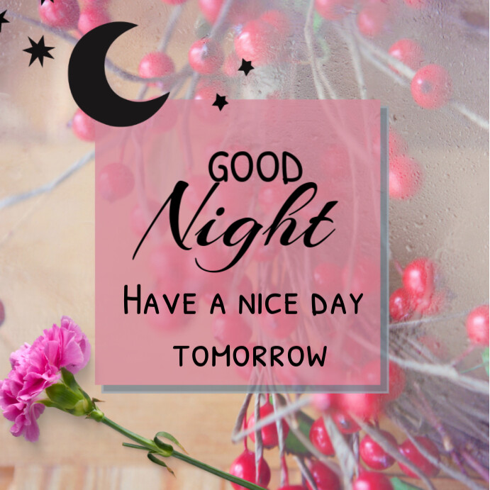 Good Night Instagram post 2024 Template | PosterMyWall