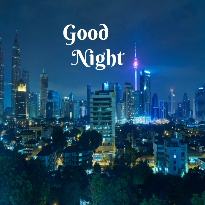 Plantilla de Good Night Instagram post | PosterMyWall