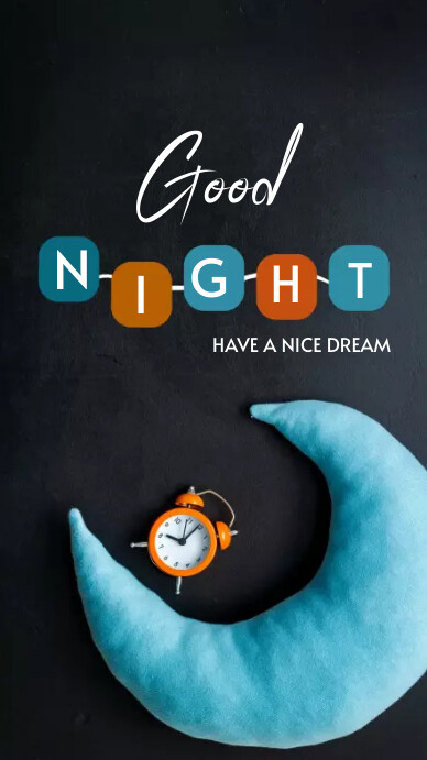 Good night Instagram story 2024 Template | PosterMyWall