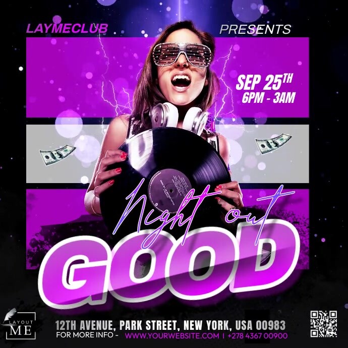 Good Night Out Template | PosterMyWall