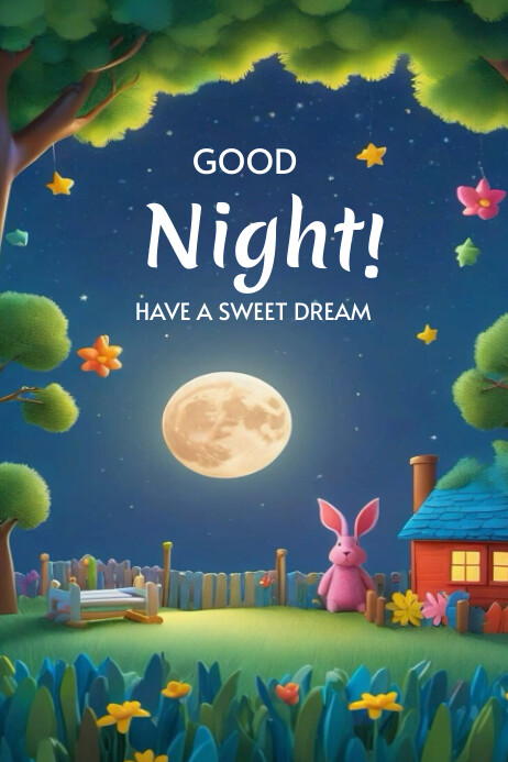 Good Night Poster Design 2024 Templat | PosterMyWall