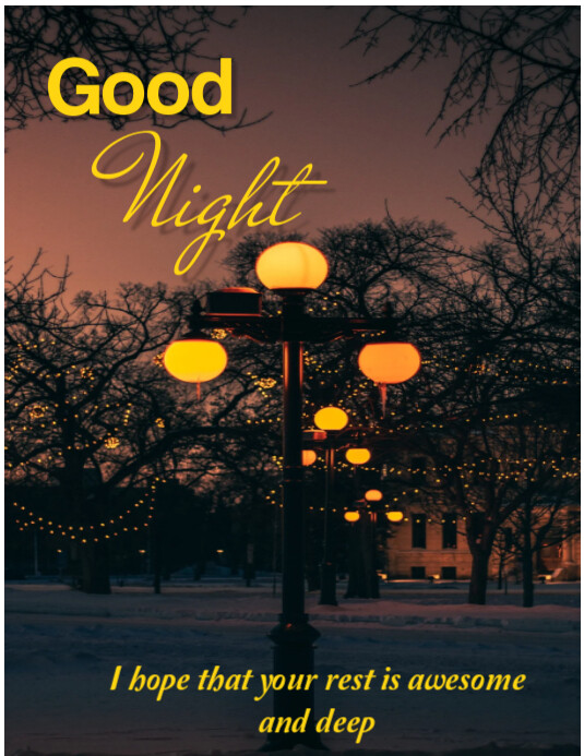 Good Night Poster Template | PosterMyWall