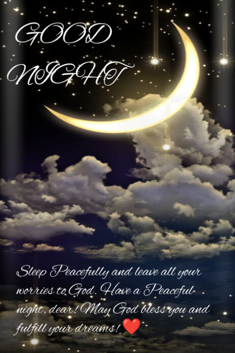 Good night template | PosterMyWall