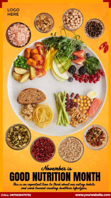 Good Nutrition Month Template | PosterMyWall