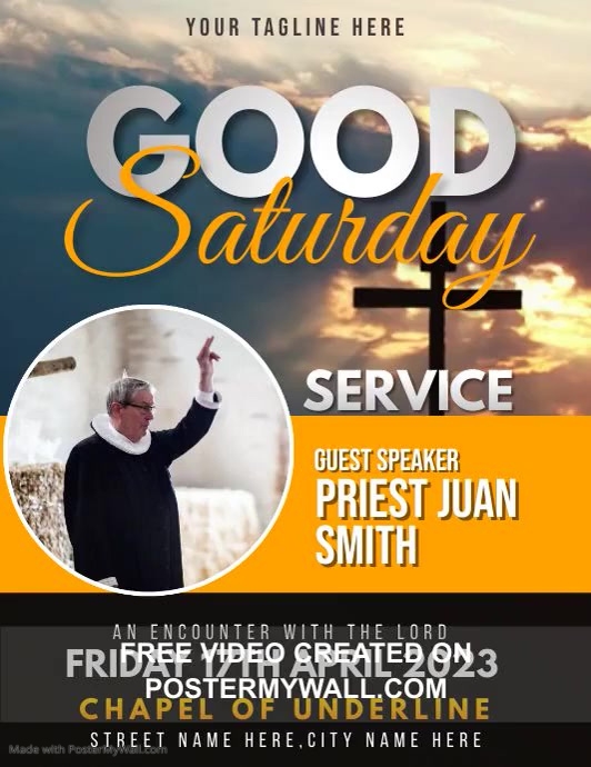 Good Saturday Video Ads Template | PosterMyWall