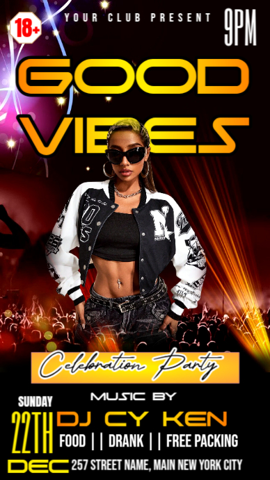 Plantilla de good vibbes flyer | PosterMyWall