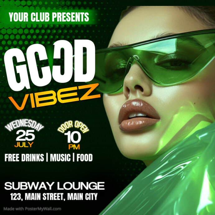 Copy of good vibe party | PosterMyWall