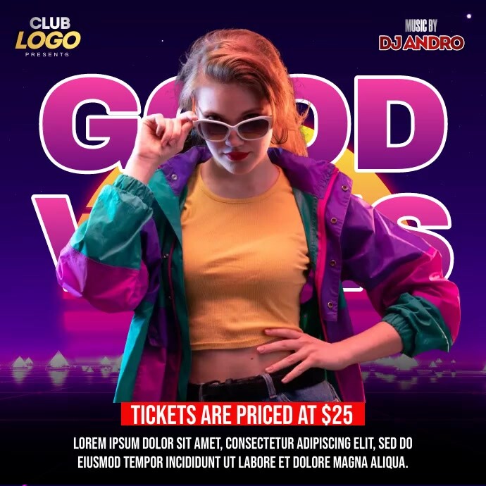Modèle Good Vibes Ads | PosterMyWall