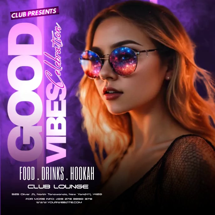 Good Vibes Celebration Video Template | PosterMyWall