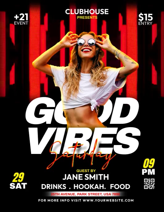 GOOD VIBES Template | PosterMyWall