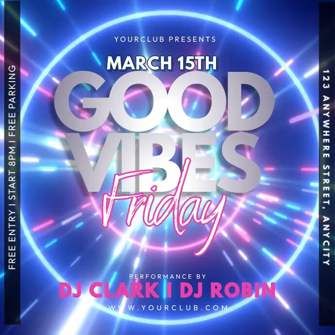 Copy of Good Vibes Friday | PosterMyWall