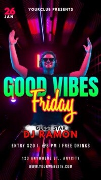 Good Vibes Friday Template | PosterMyWall