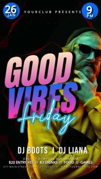 Good Vibes Friday Template | PosterMyWall