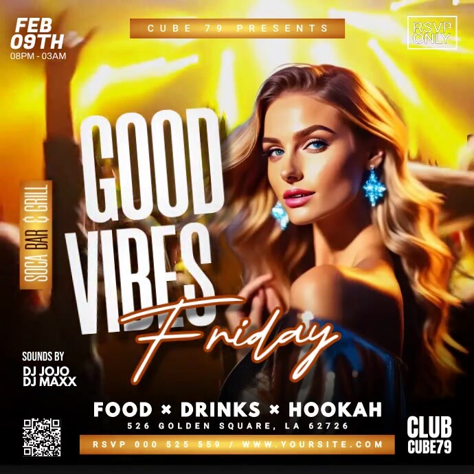 Good vibes friday Template | PosterMyWall
