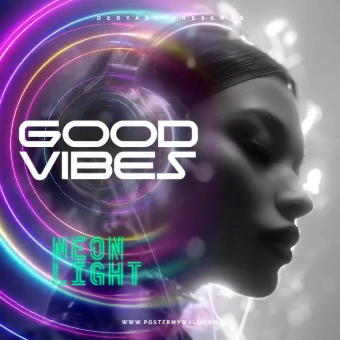Good Vibes Headphones Music Video Album Cover Template | PosterMyWall