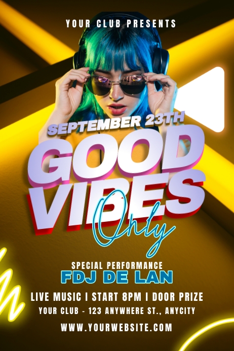 Good Vibes Only Template | PosterMyWall