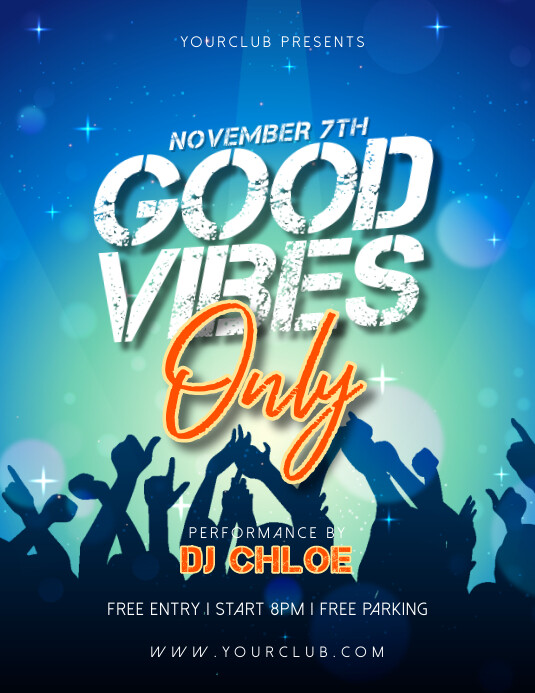 Good Vibes Only Template | PosterMyWall