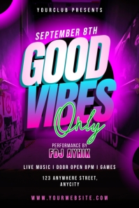 Good Vibes Only Template | PosterMyWall