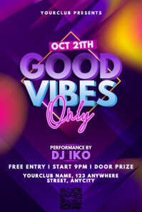 Good Vibes Only Template | PosterMyWall