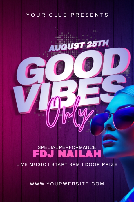 Good Vibes Only Template | PosterMyWall